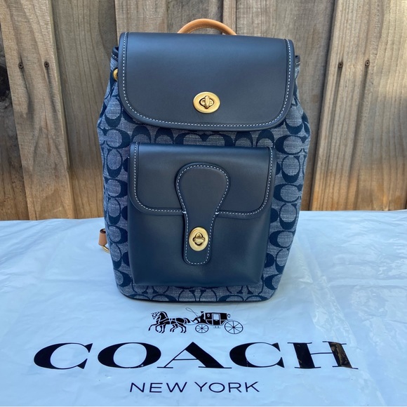 Coach | Bags | Coach Heritage Pack In Signature Chambray C43 | Poshmark